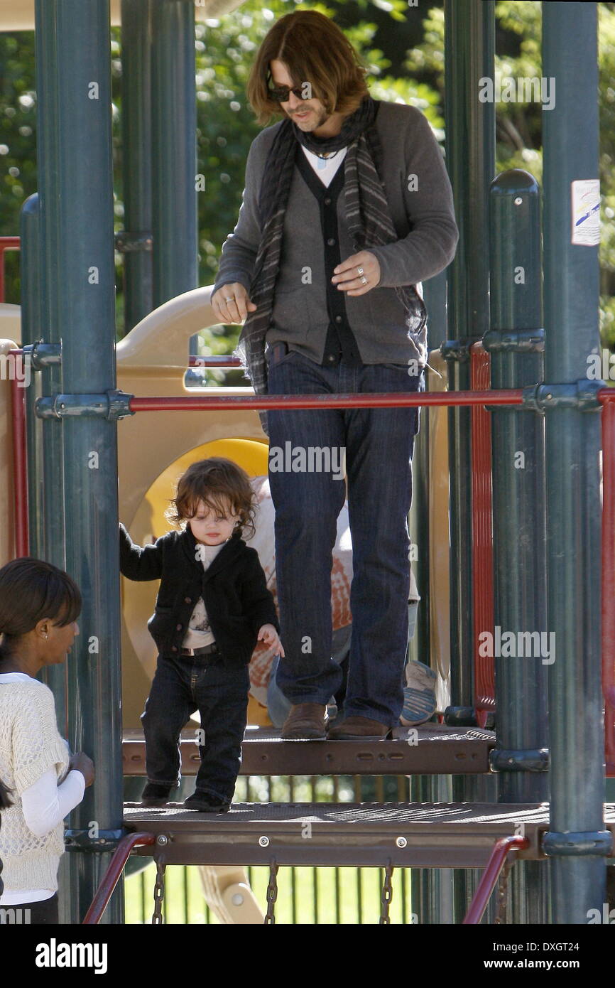 Rodger Berman seen with his son Skyler at the park in Beverly Hills Los ...