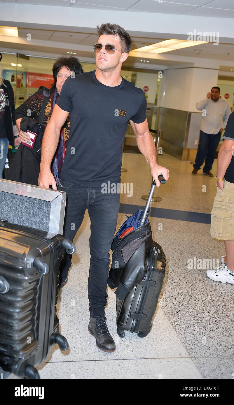 Leandro Penna arrives at Miami International Airport Miami, Florida ...