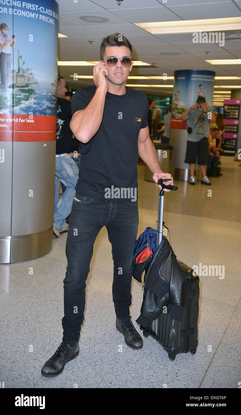 Leandro Penna arrives at Miami International Airport Miami, Florida ...