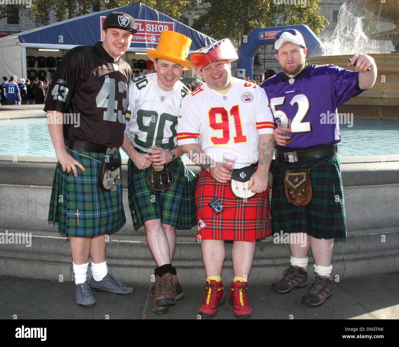 Atmosphere The NFL Fan Rally in Trafalgar Square hosted by Sky Sports ...