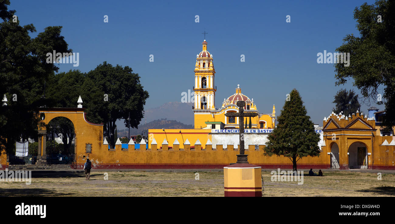 América, Mexico, Puebla state, Cholula village, the convent San Gabriel ...
