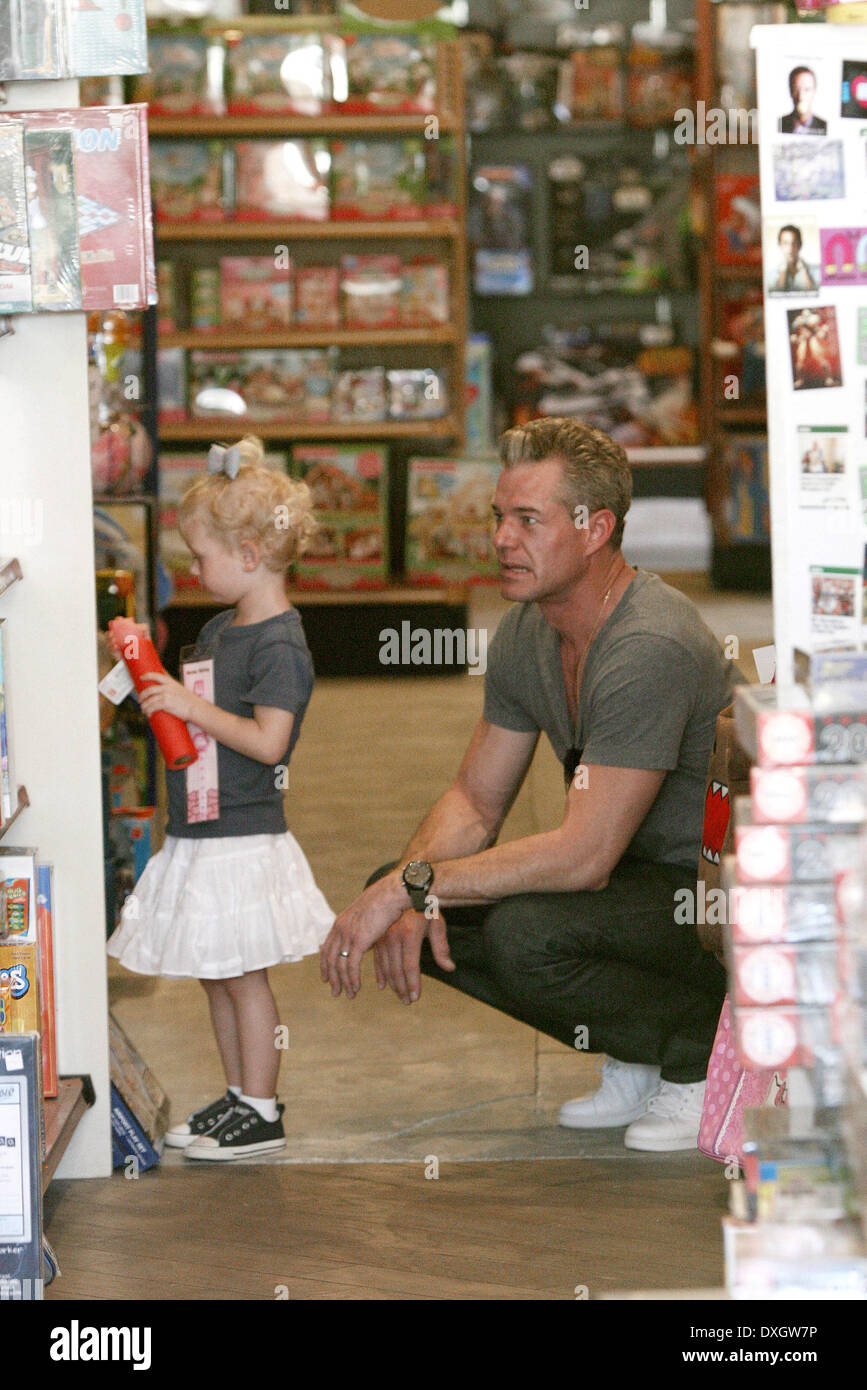 Eric Dane and daughter Billie Beatrice Dane go shopping together at a ...