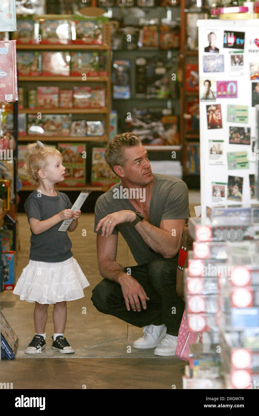 Eric Dane and daughter Billie Beatrice Dane go shopping together at a ...