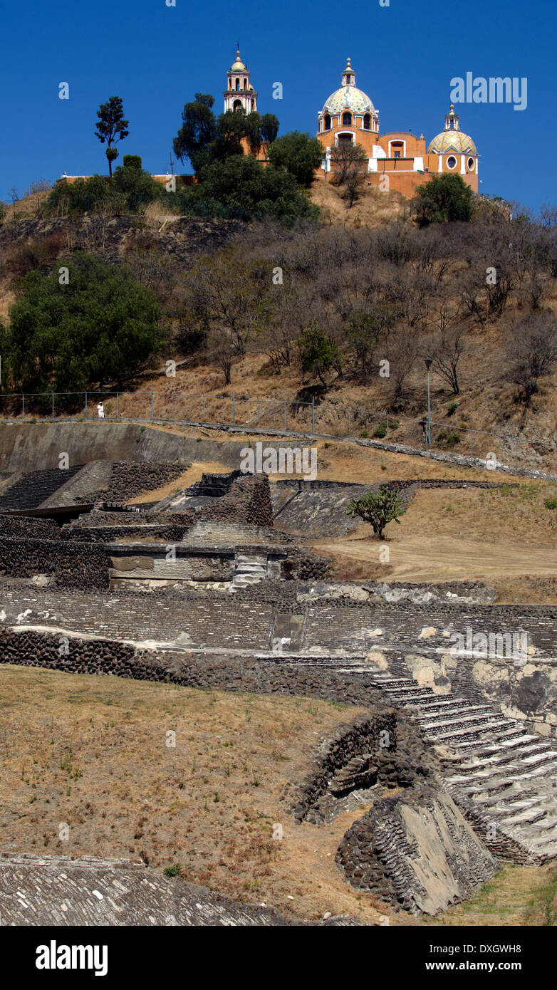 "América Mexico Puebla state Cholula village the arqueological site and ...