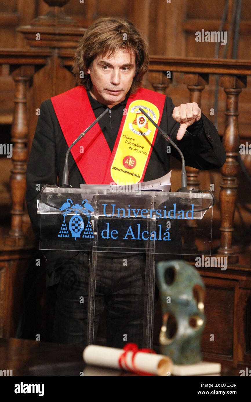 Musician Jean-Michel Jarre is honored by the faculty of arts at Alcalá ...