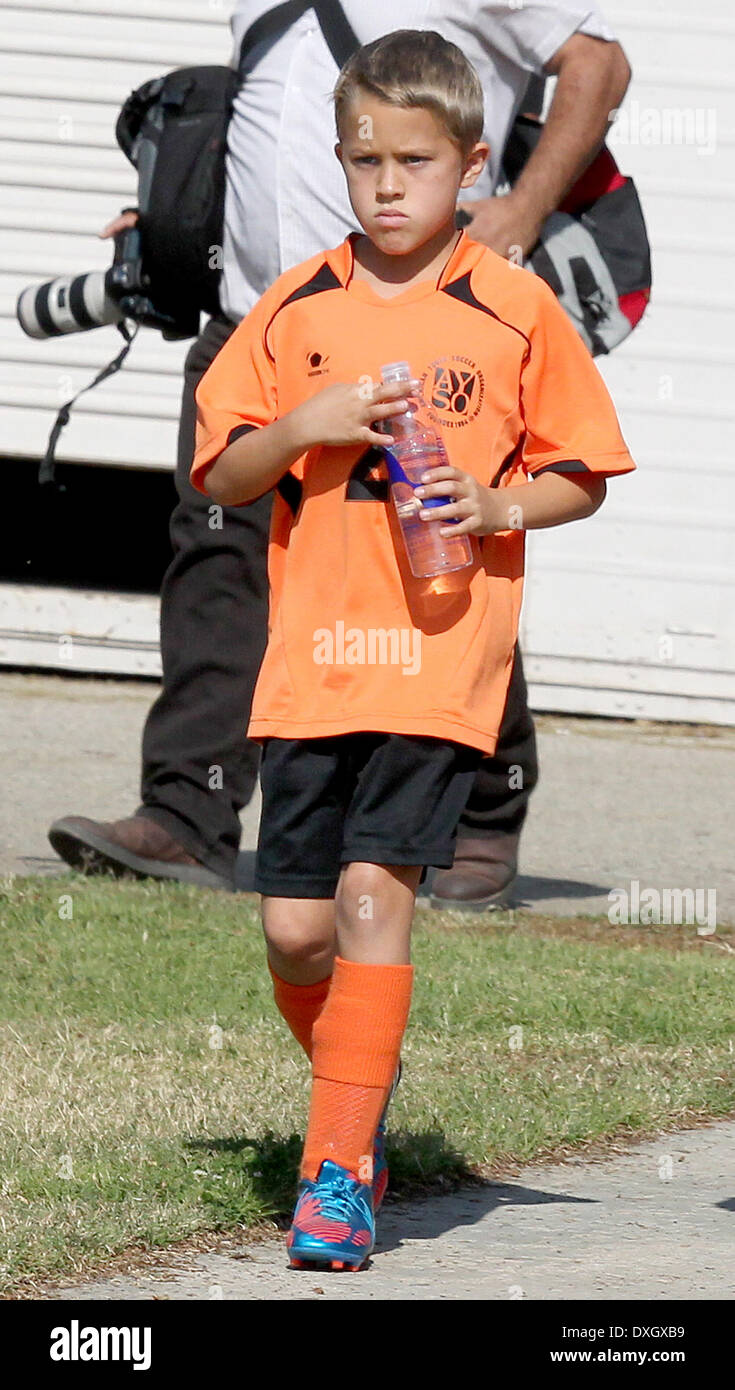 Deacon Phillippe at a park in Brentwood for his soccer game Los Angeles ...