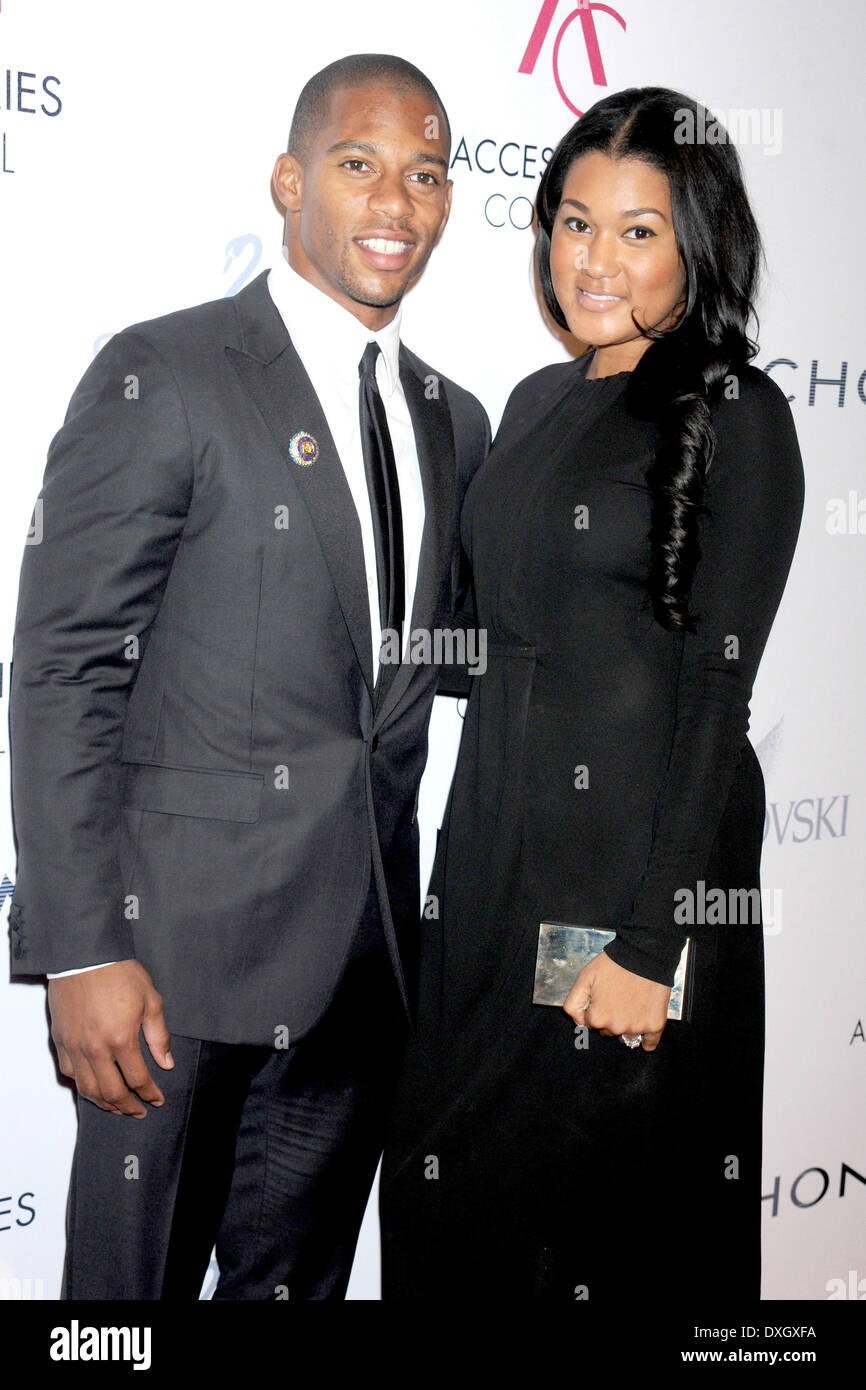 NFL player Victor Cruz and Elaina Watley 16th Annual ACE Awards held at ...