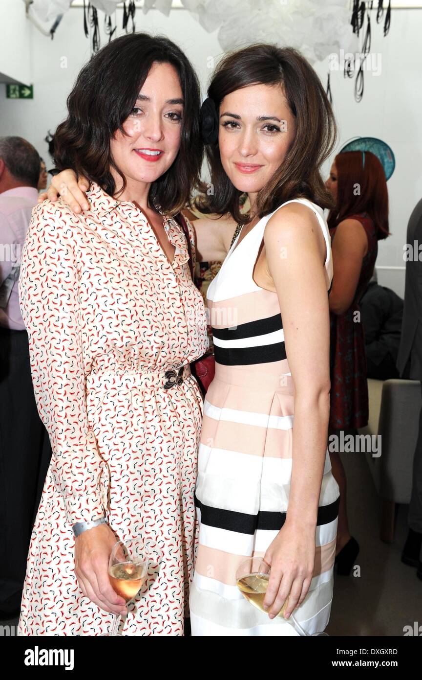 Rose Byrne and sister 2012 Melbourne Cup Carnival held at Flemington ...