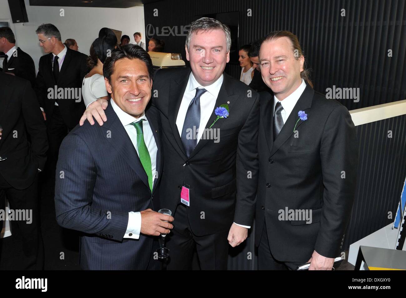 Jamie Durie, Eddie McGuire, Neil Perry 2012 Melbourne Cup Carnival ...