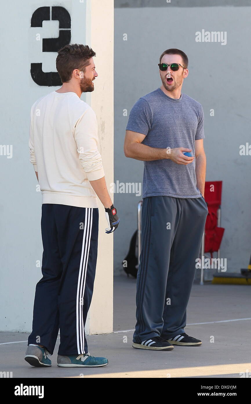 Topher Grace And Chris Evans