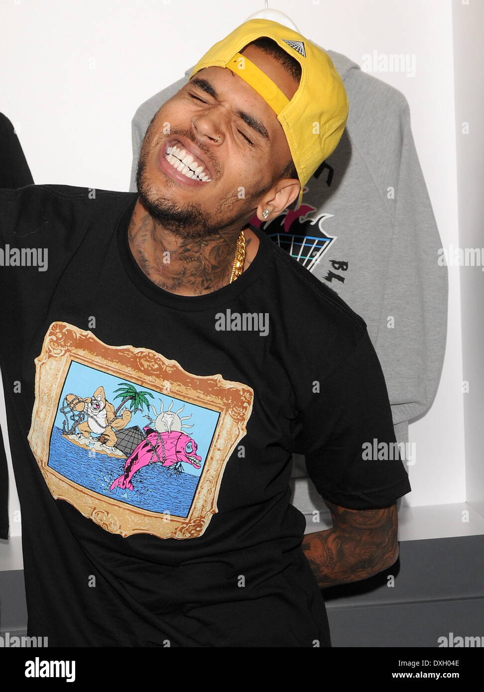 Chris Brown Chris Brown attends the launch of the Black Pyramid and ...