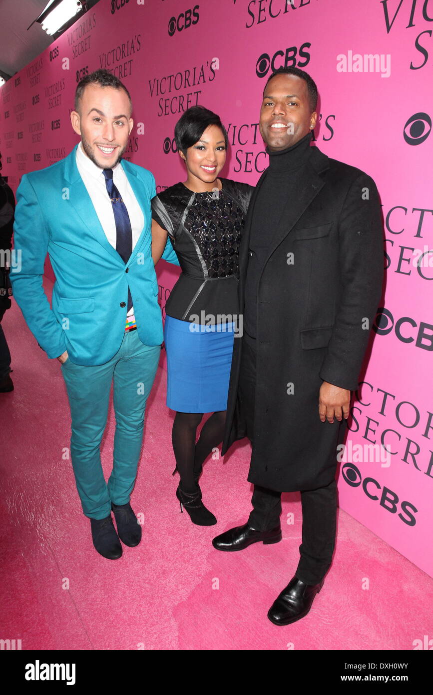 Micah Jesse, Alicia Quarles on the Pink Carpet at the Victoria's Secret ...