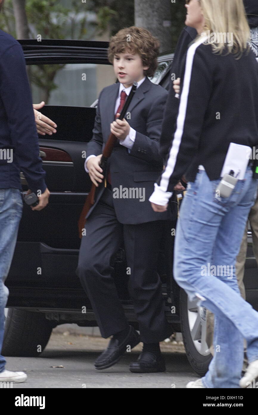 Nolan Gould Cast members from 'Modern Family' filming on location in ...