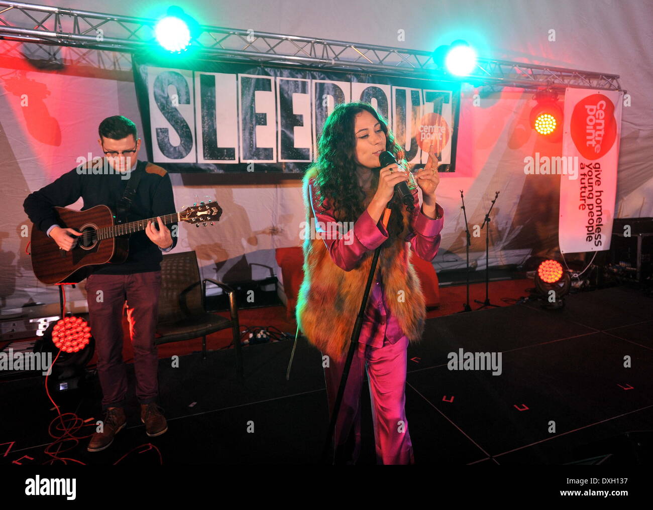 Eliza Doolittle performs live in her pyjamas during the largest ever ...