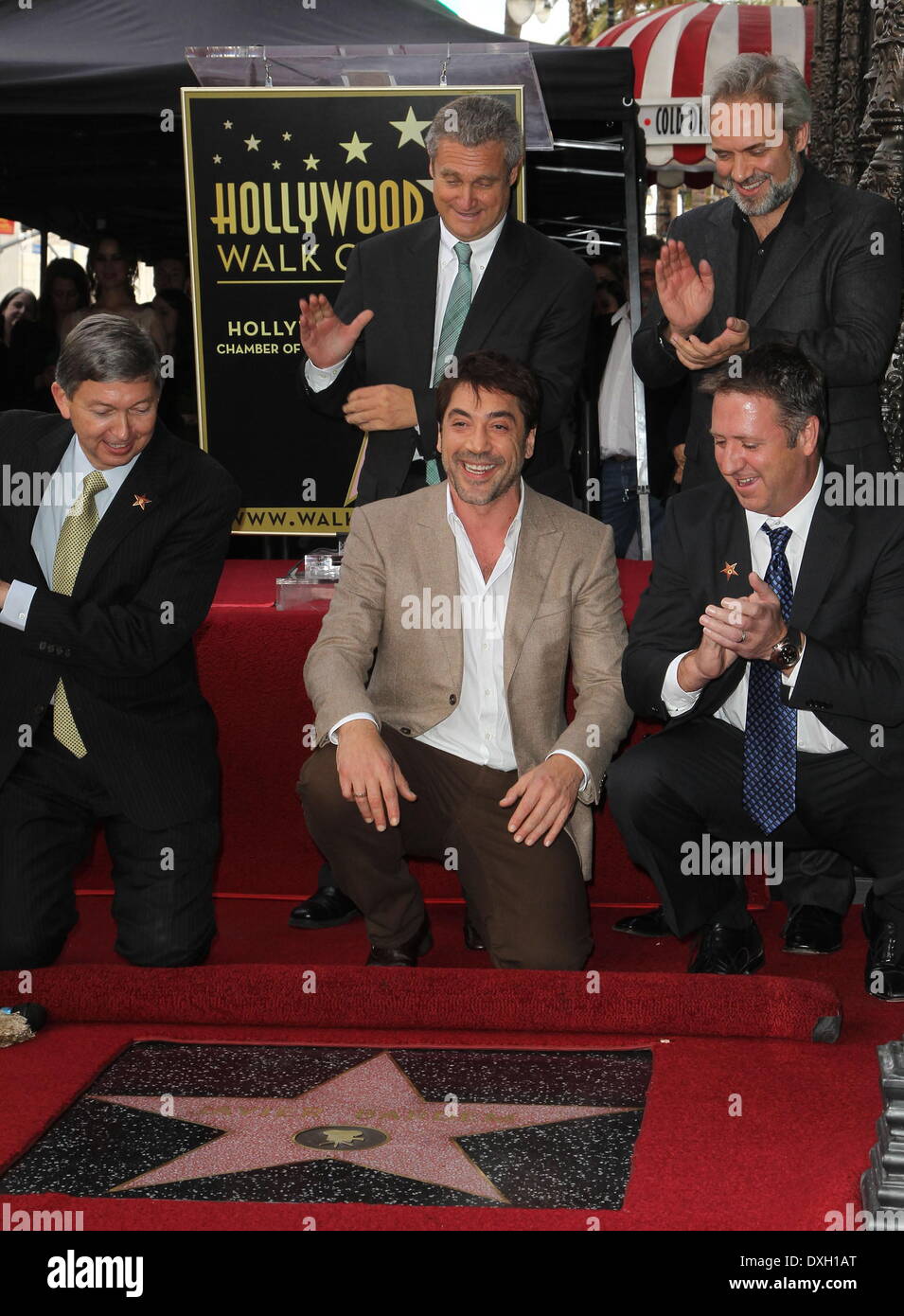 Leron Gubler, Javier Bardem, Sam Mendes and Guests Javier Bardem is ...