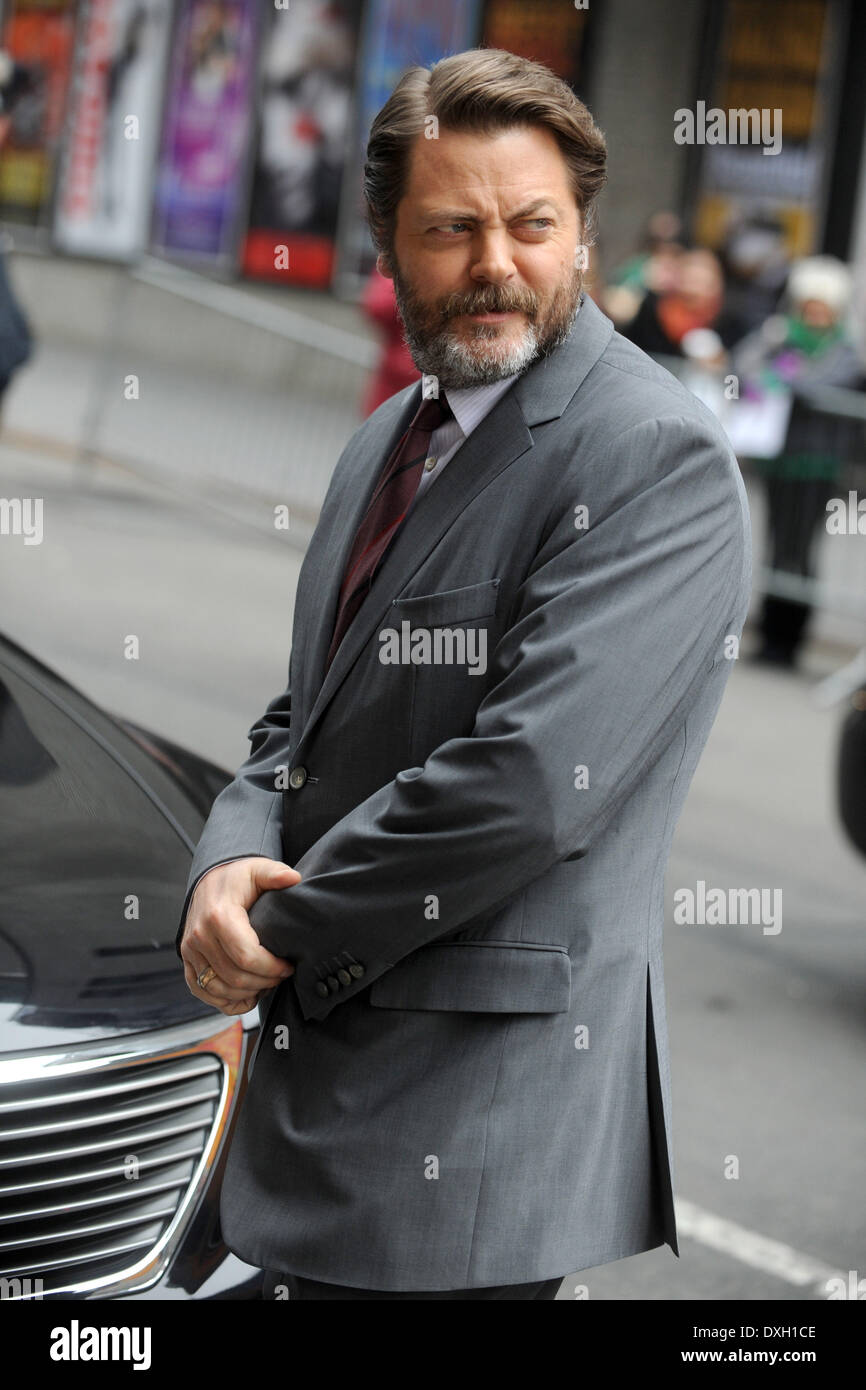 Actor nick offerman arrives late hi-res stock photography and images ...