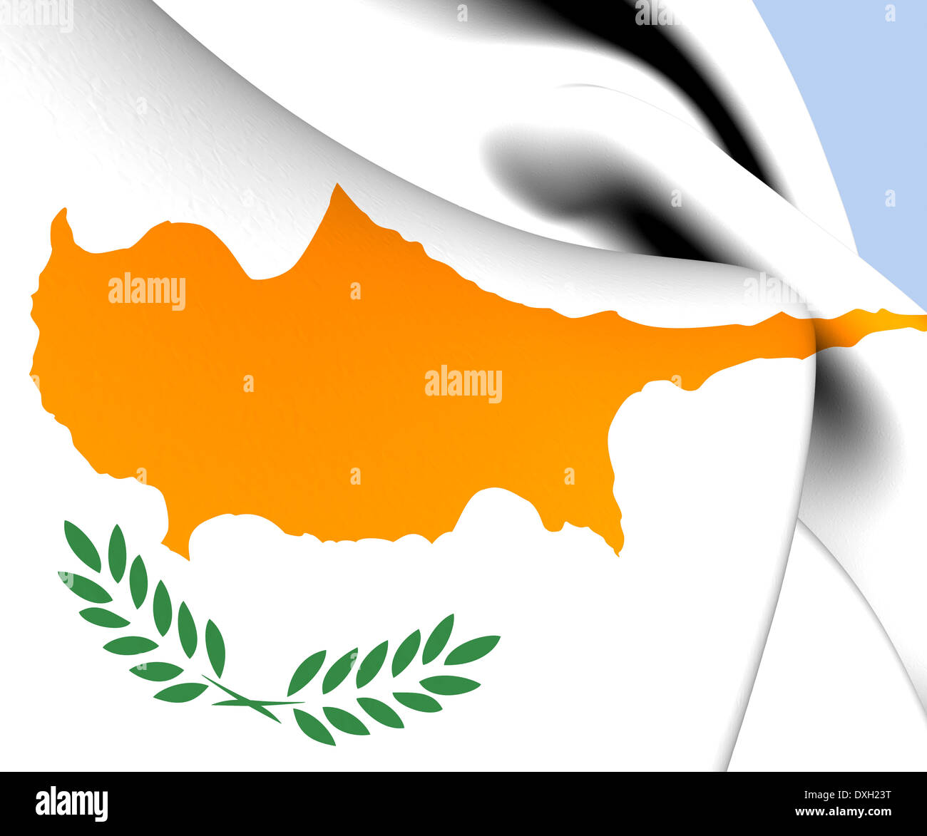 Flag of Cyprus. Close Up Stock Photo - Alamy