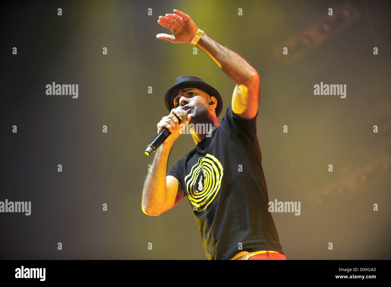 Efecto Pasillo performs during the Cocacola Music Experience festival ...