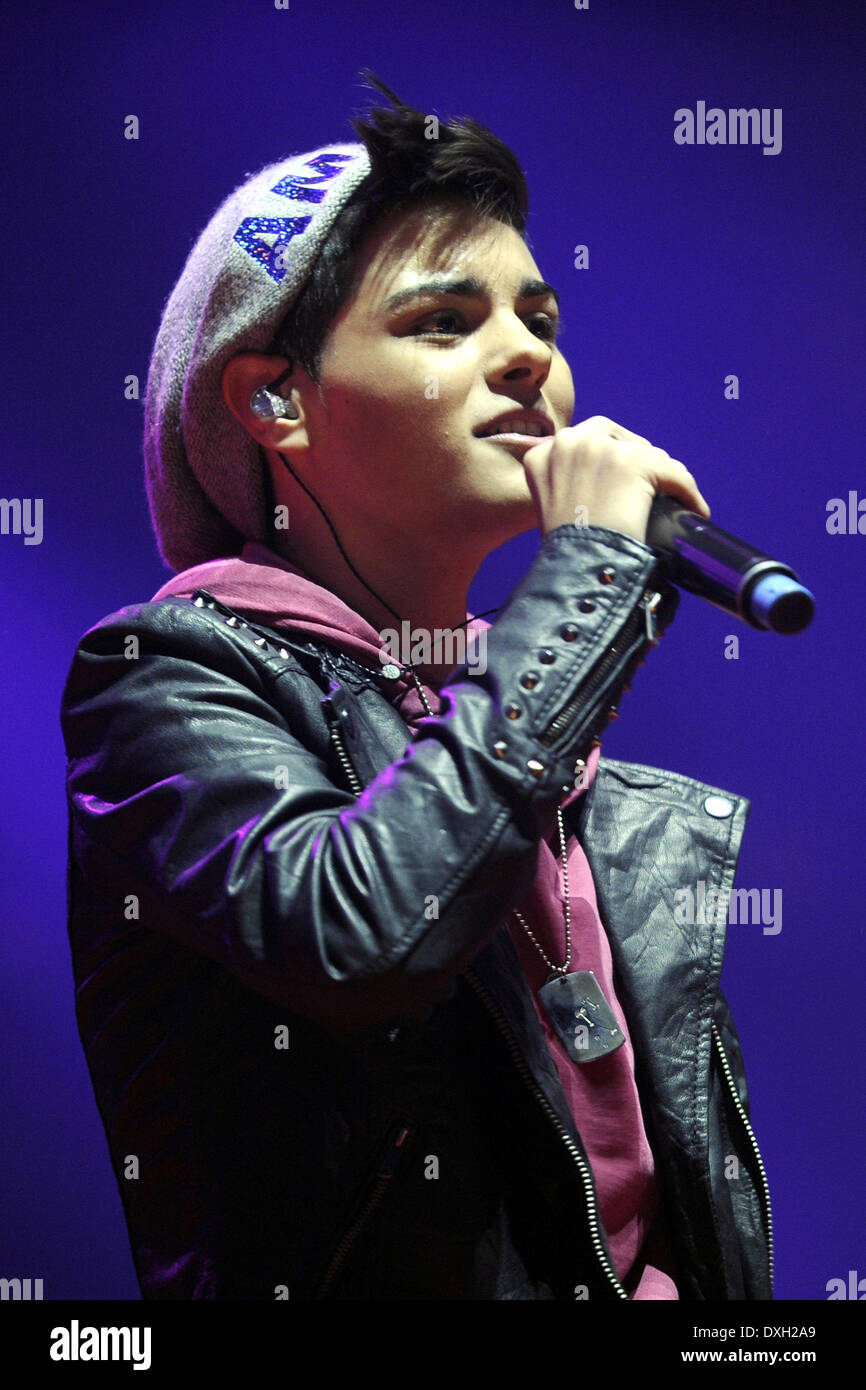 Abraham performs during the Cocacola Music Experience festival Madrid ...