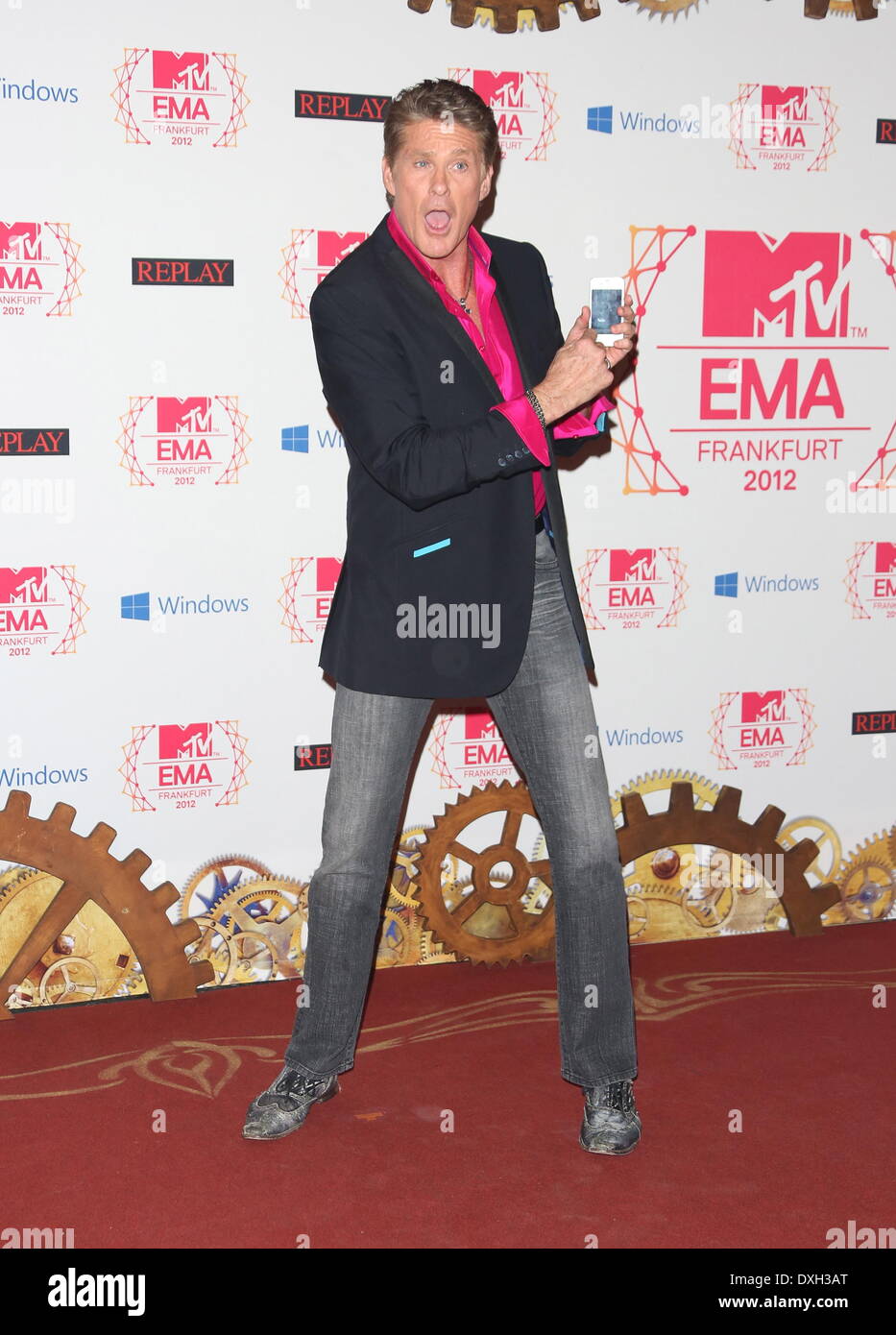 David Hasselhoff The MTV EMA's 2012 held at Festhalle - Arrivals ...