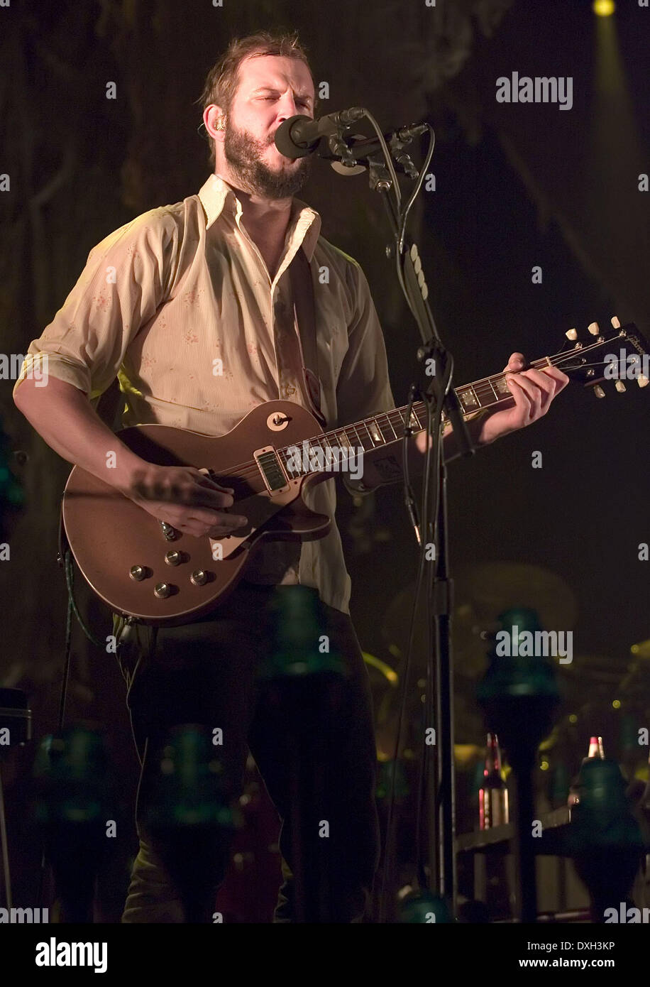 Justin Vernon Bon Iver performs a headlining gig at the SECC Glasgow ...