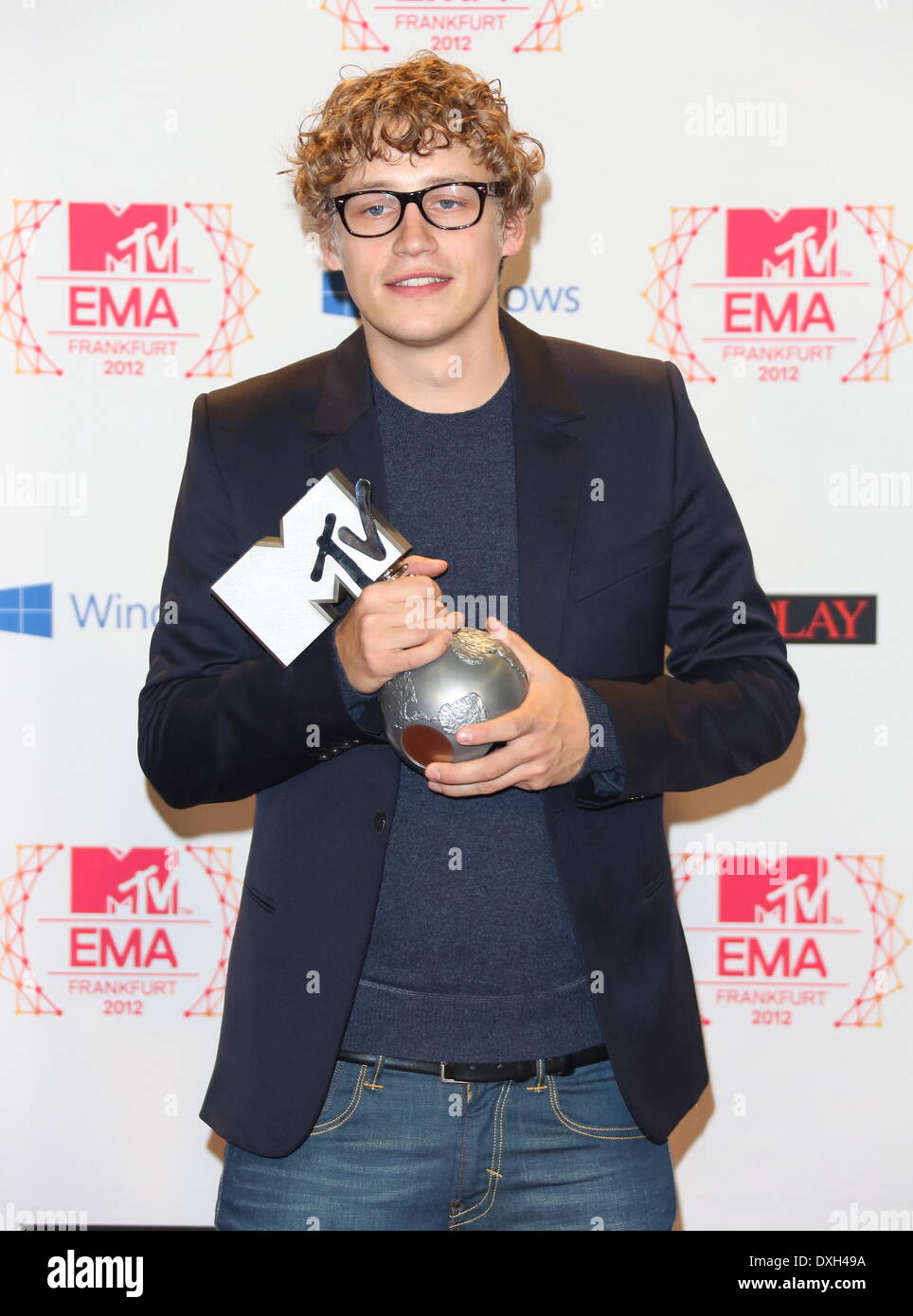 Tim Bendzko The MTV EMA's 2012 held at Festhalle - press room Featuring ...