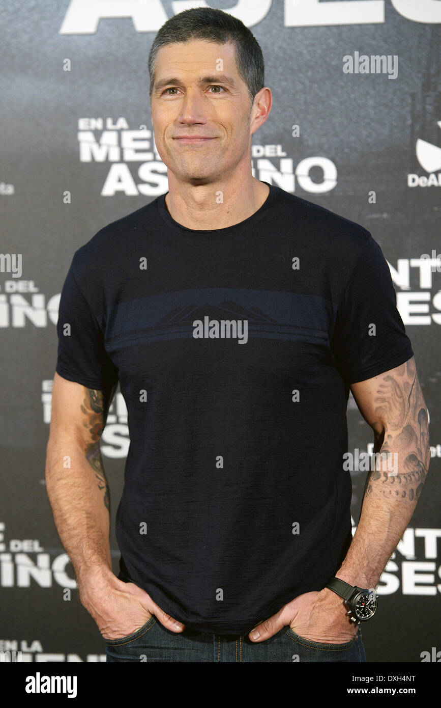 Matthew Fox 'Alex Cross' (En la mente del asesino) photocall in Madrid ...