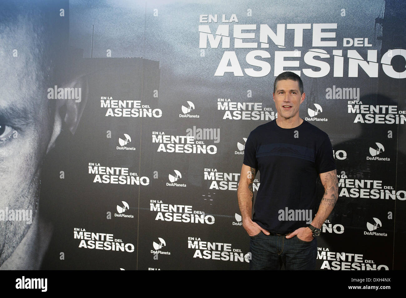 Matthew Fox 'Alex Cross' (En la mente del asesino) photocall in Madrid ...