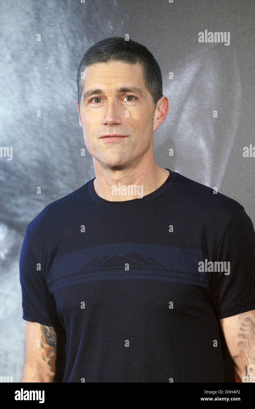 Matthew Fox 'Alex Cross' (En la mente del asesino) photocall in Madrid ...