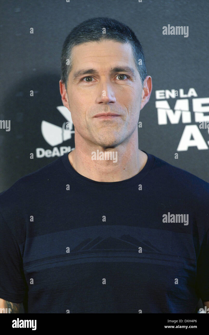 Matthew Fox 'Alex Cross' (En la mente del asesino) photocall in Madrid ...