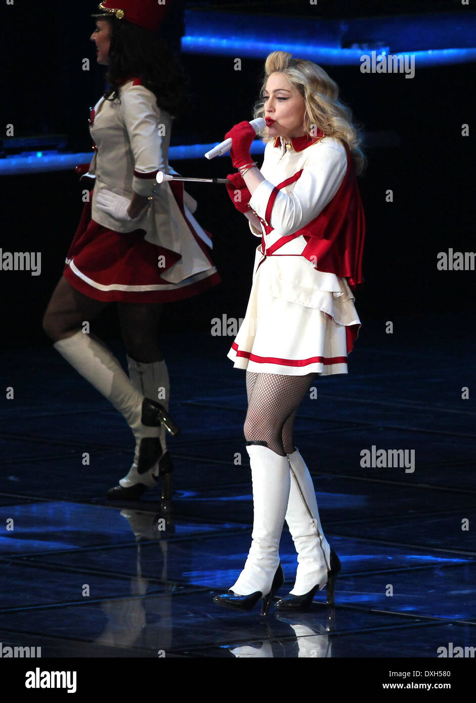 Madonna performs live during her MDNA Tour at Madison Square Garden ...