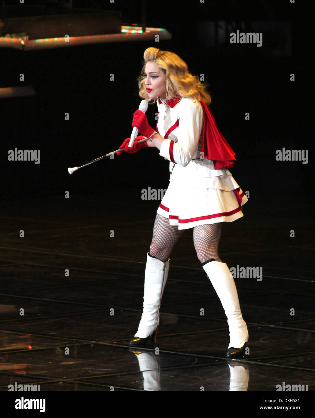 Madonna performs live during her MDNA Tour at Madison Square Garden ...