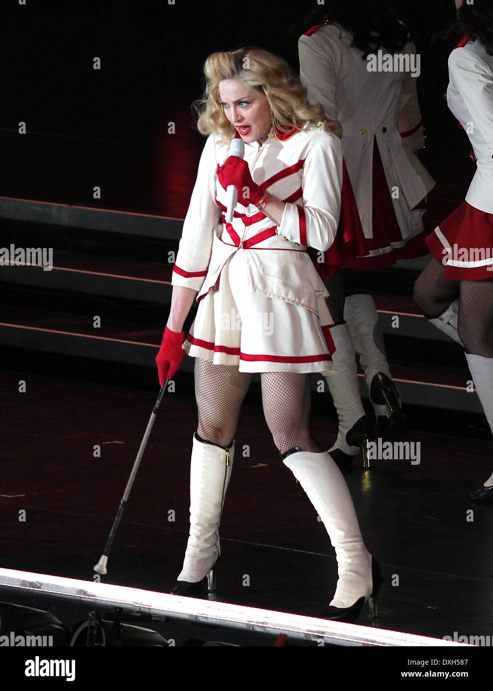 Madonna performs live during her MDNA Tour at Madison Square Garden ...