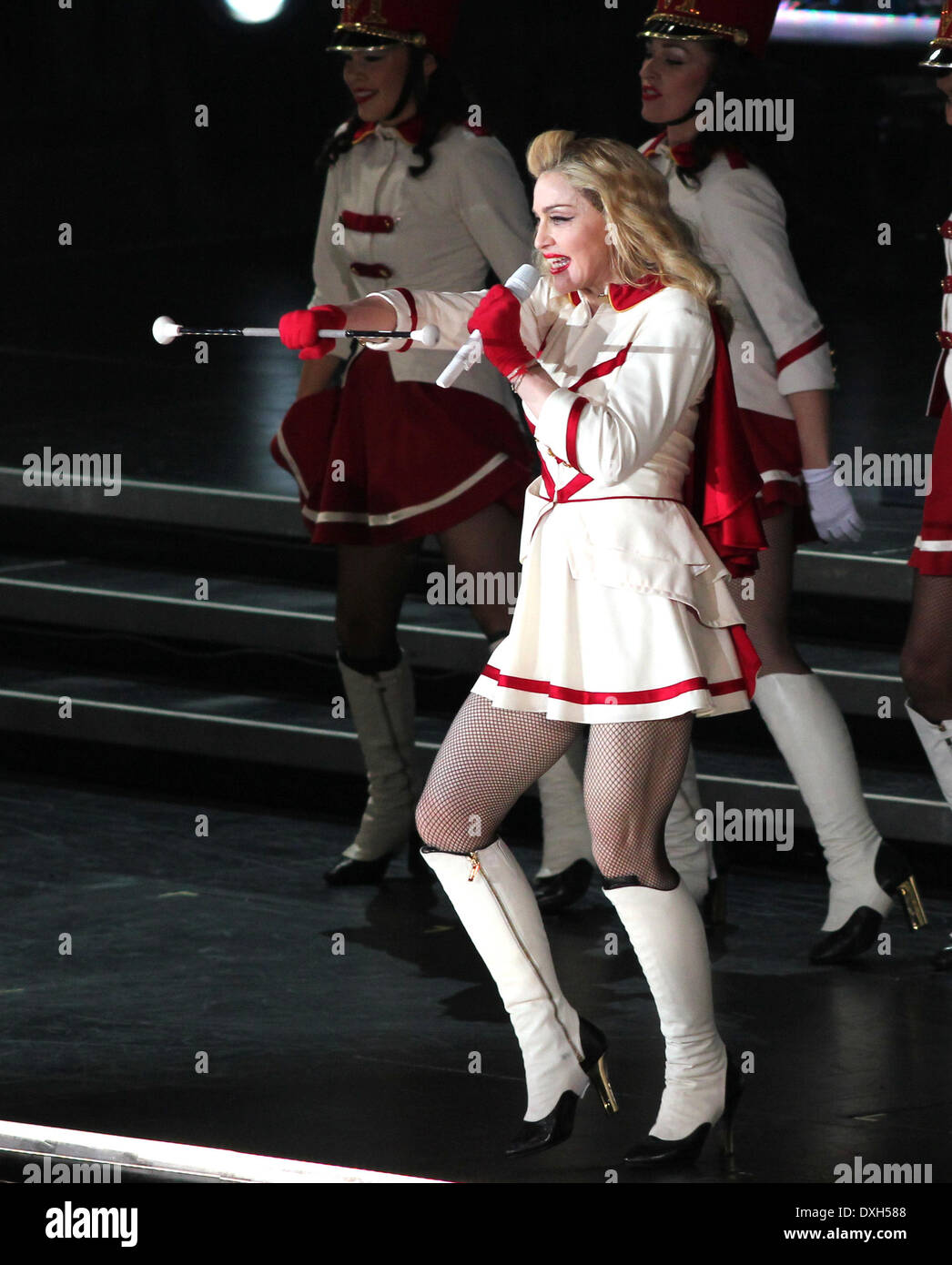 Madonna performs live during her MDNA Tour at Madison Square Garden ...