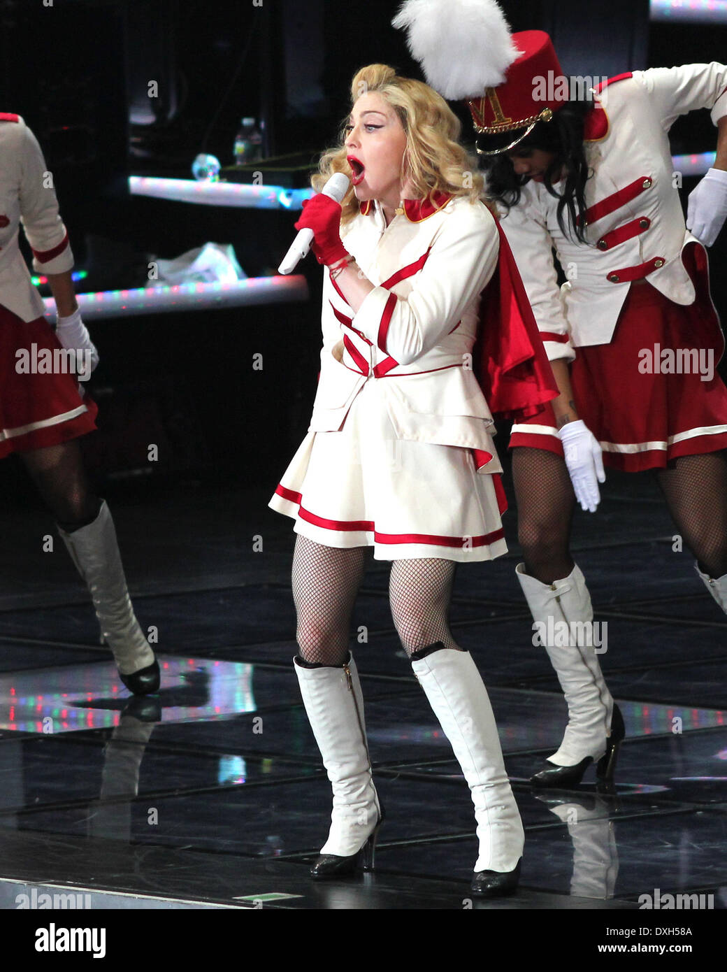 Madonna performs live during her MDNA Tour at Madison Square Garden ...