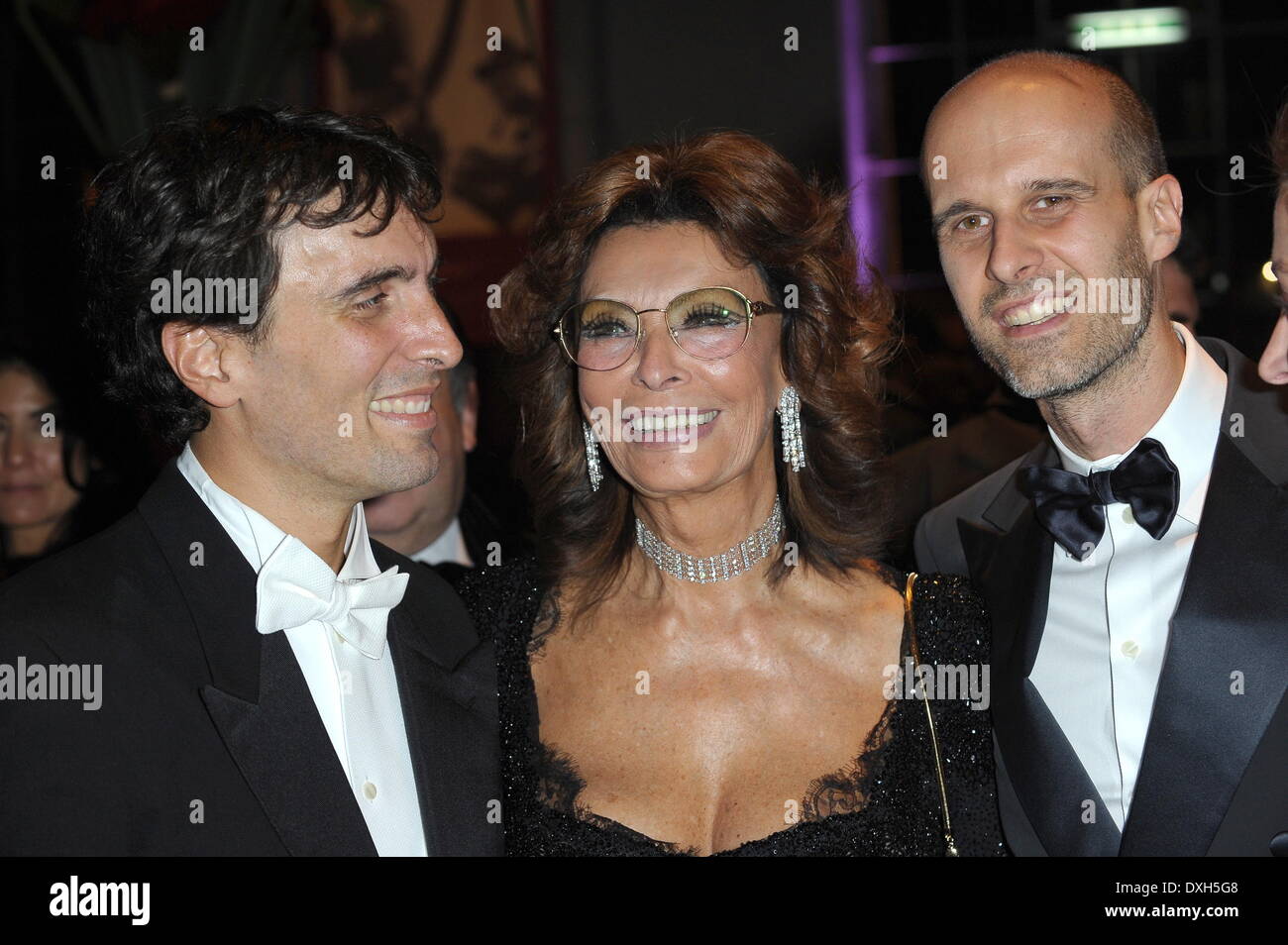 Carlo Ponti Jr, Sophia Loren, Edoardo Ponti Sophia Loren attends The Verbier Festival Orchestra ...