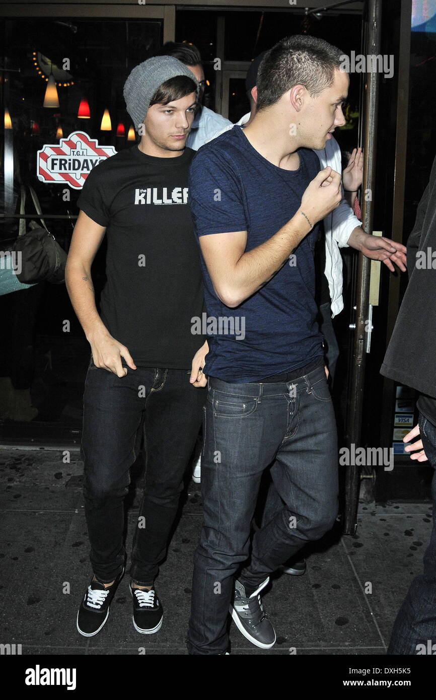 Liam Payne, Louis Tomlinson One Direction exits Toys 'R' Us in Times ...