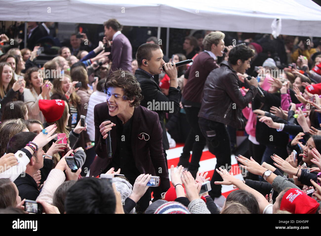 One Direction' performing live on the 'Today' show in New York City ...