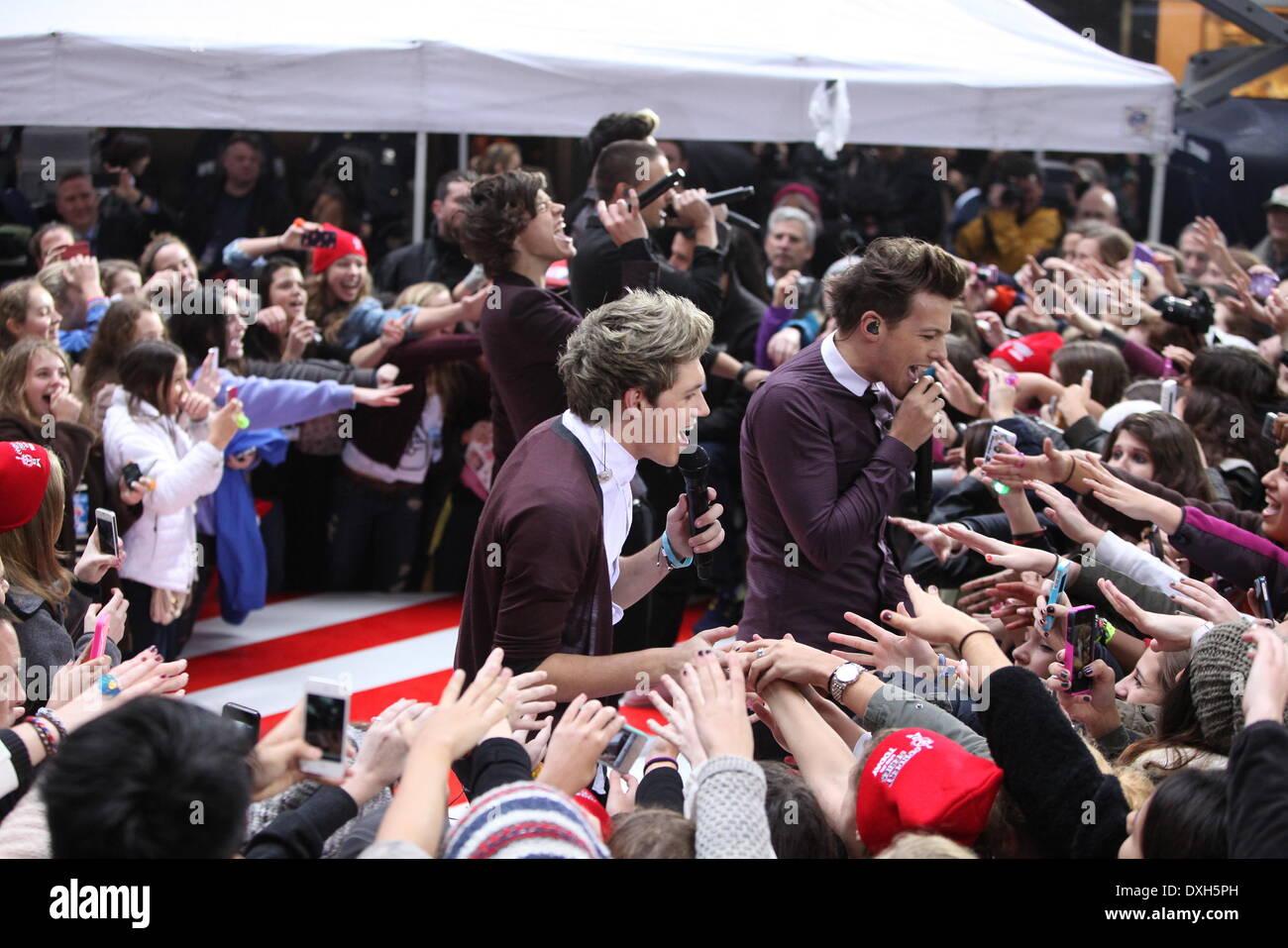 One Direction' performing live on the 'Today' show in New York City ...