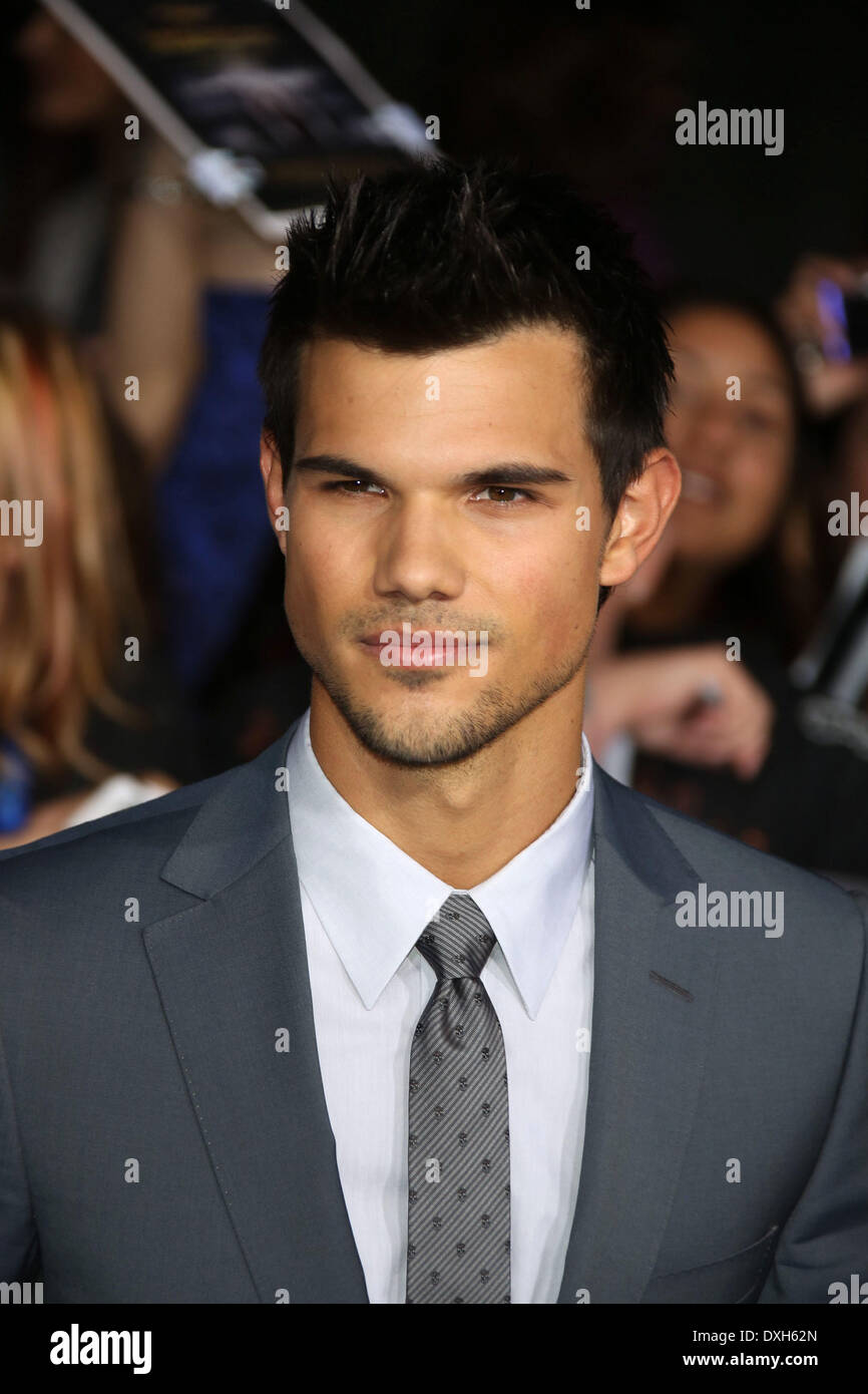 Actor Tyler Lautner The premiere of 'The Twilight Saga: Breaking Dawn ...