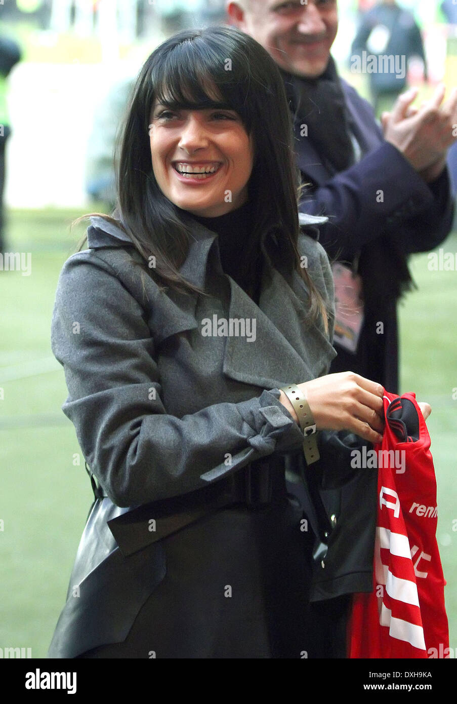 Salma Hayek attends Paris St. Germain (PSG) vs Rennes football match ...