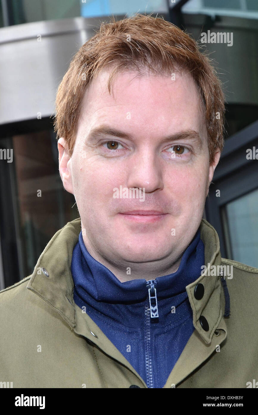 Bernard O'Shea is seen at Today FM studios, Featuring: Bernard O'Shea ...