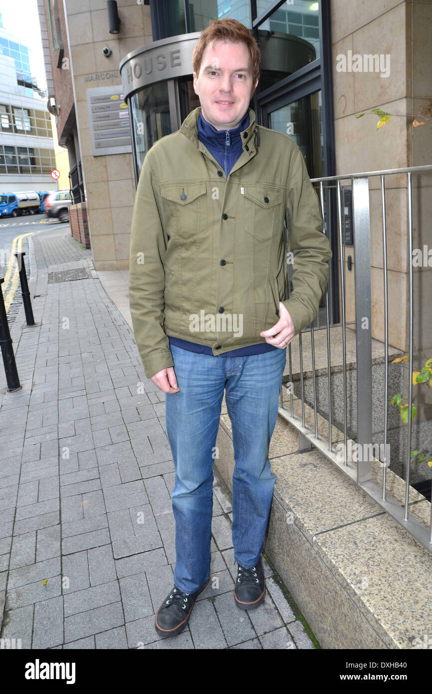 Bernard O'Shea is seen at Today FM studios, Featuring: Bernard O'Shea ...