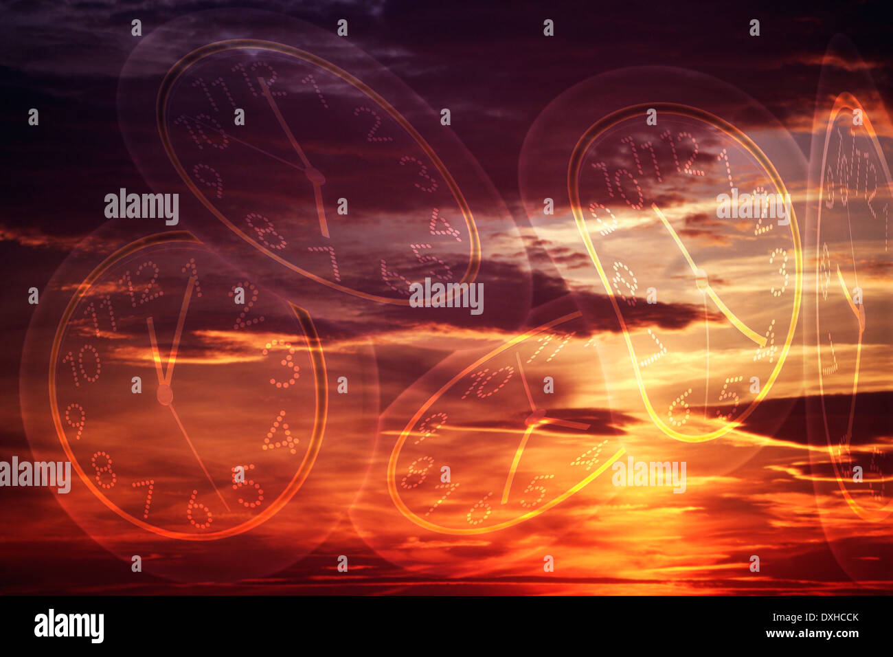 Time clocks hours sun hi-res stock photography and images - Alamy