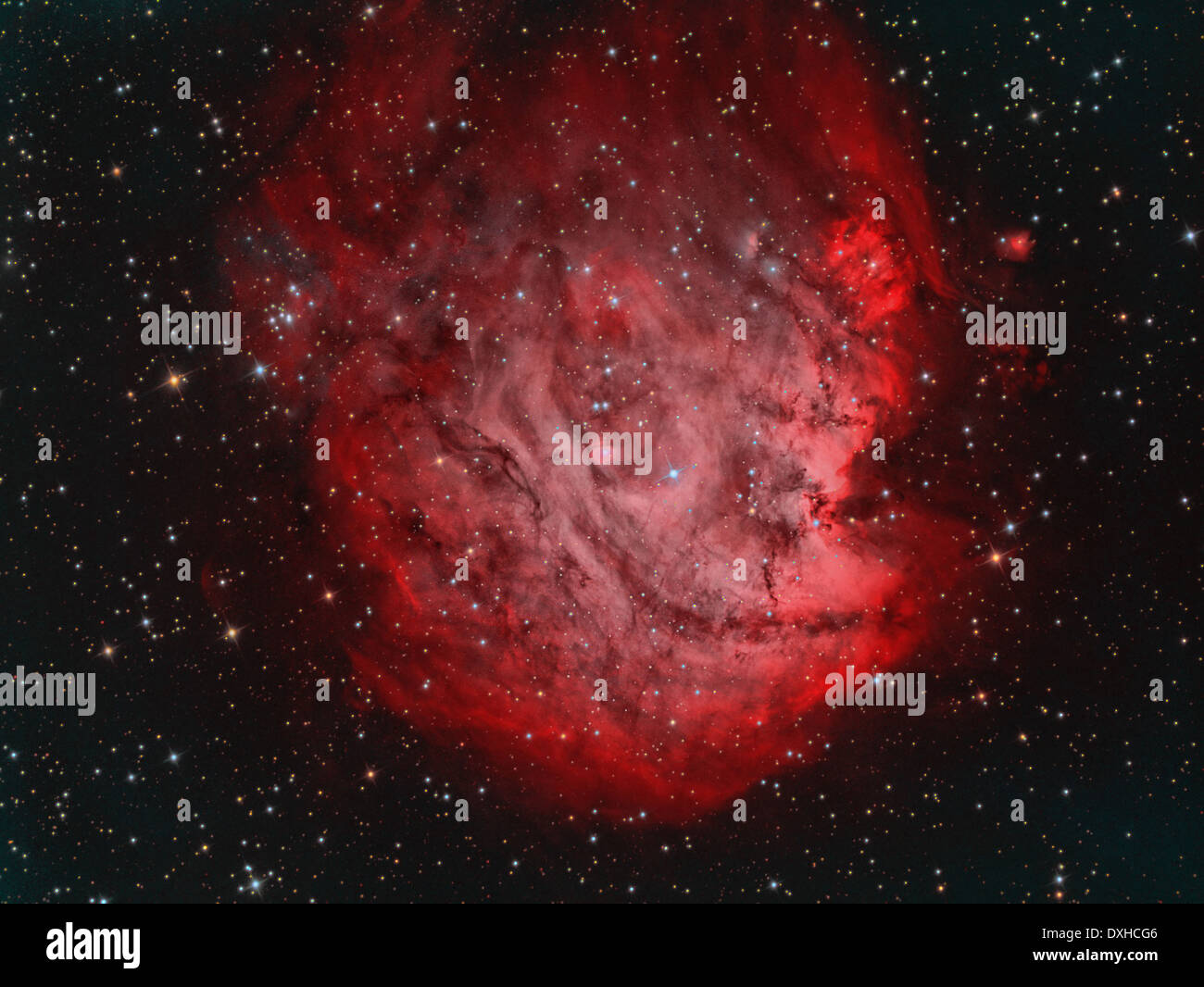 IC2159 Monkey Head Nebula Stock Photo - Alamy