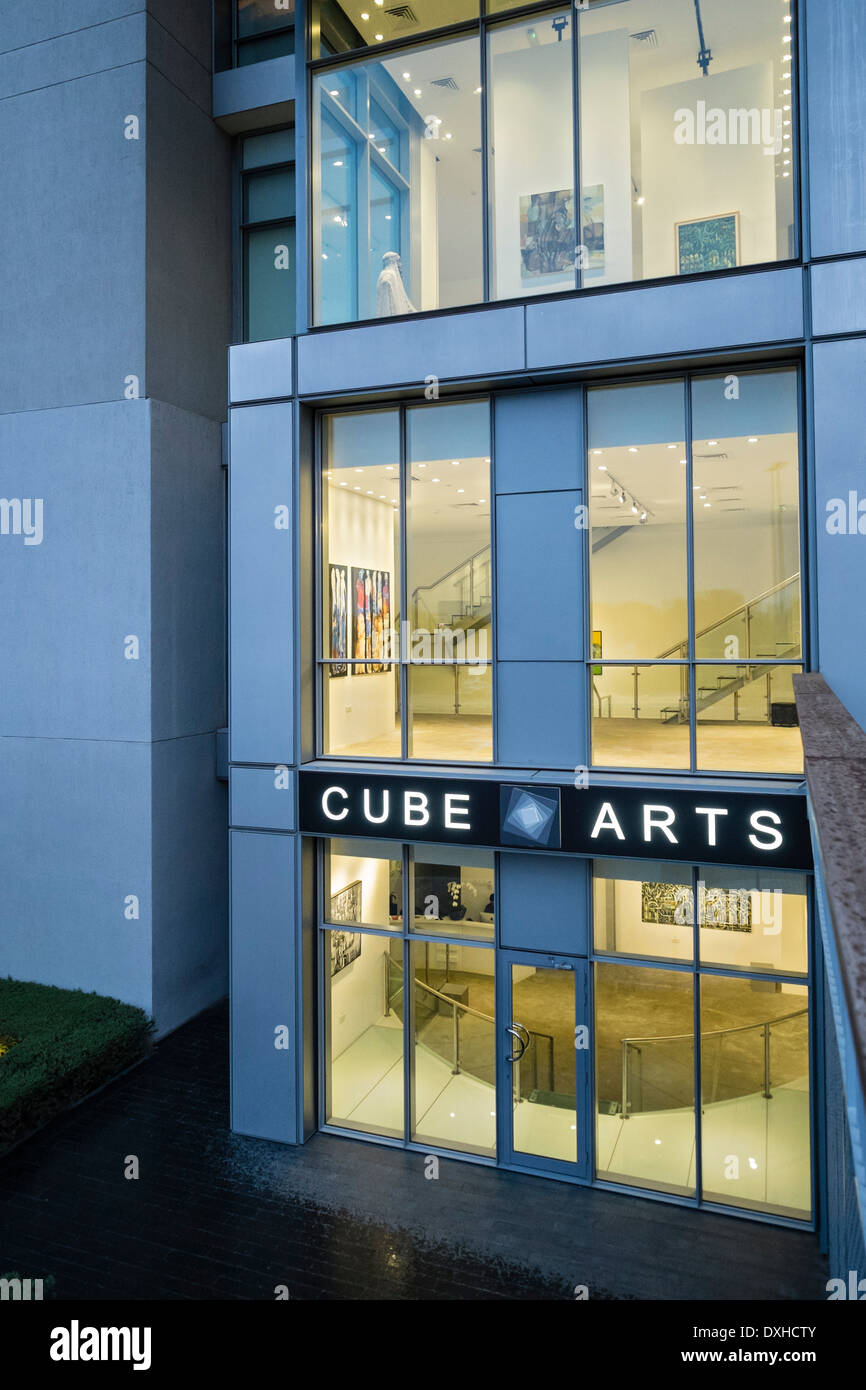 Cube Arts Gallery at The Gate Village district in the DIFC Dubai ...