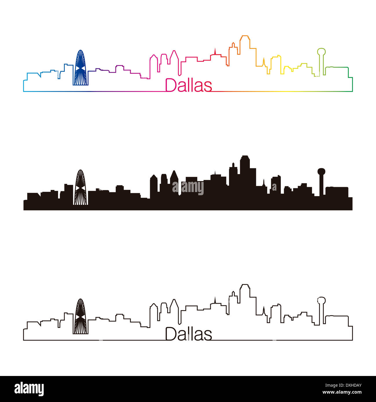 City skyline dallas Cut Out Stock Images & Pictures - Alamy