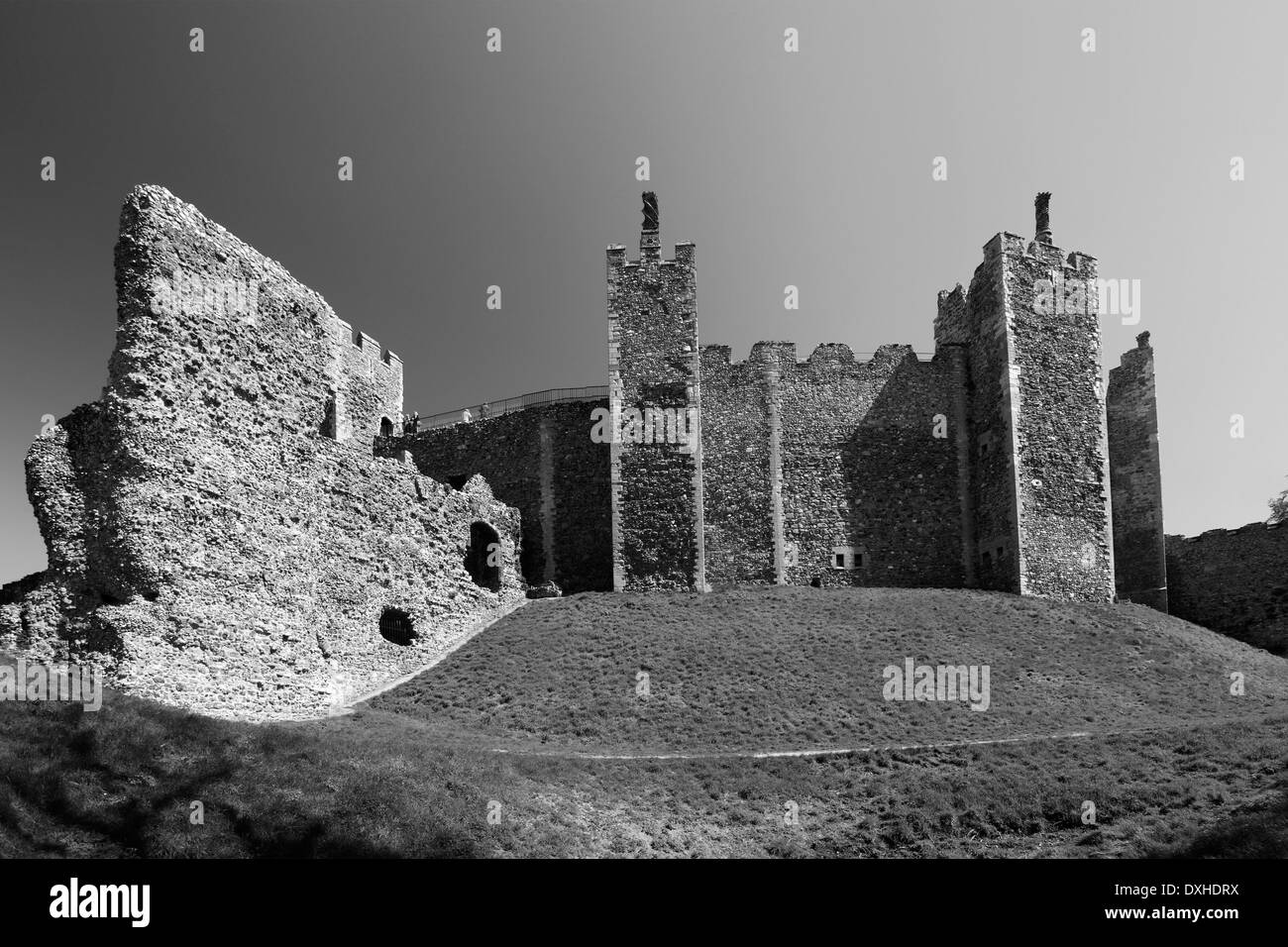Summer, Framlingham Castle (1157-1216,) Framlingham village, Suffolk ...