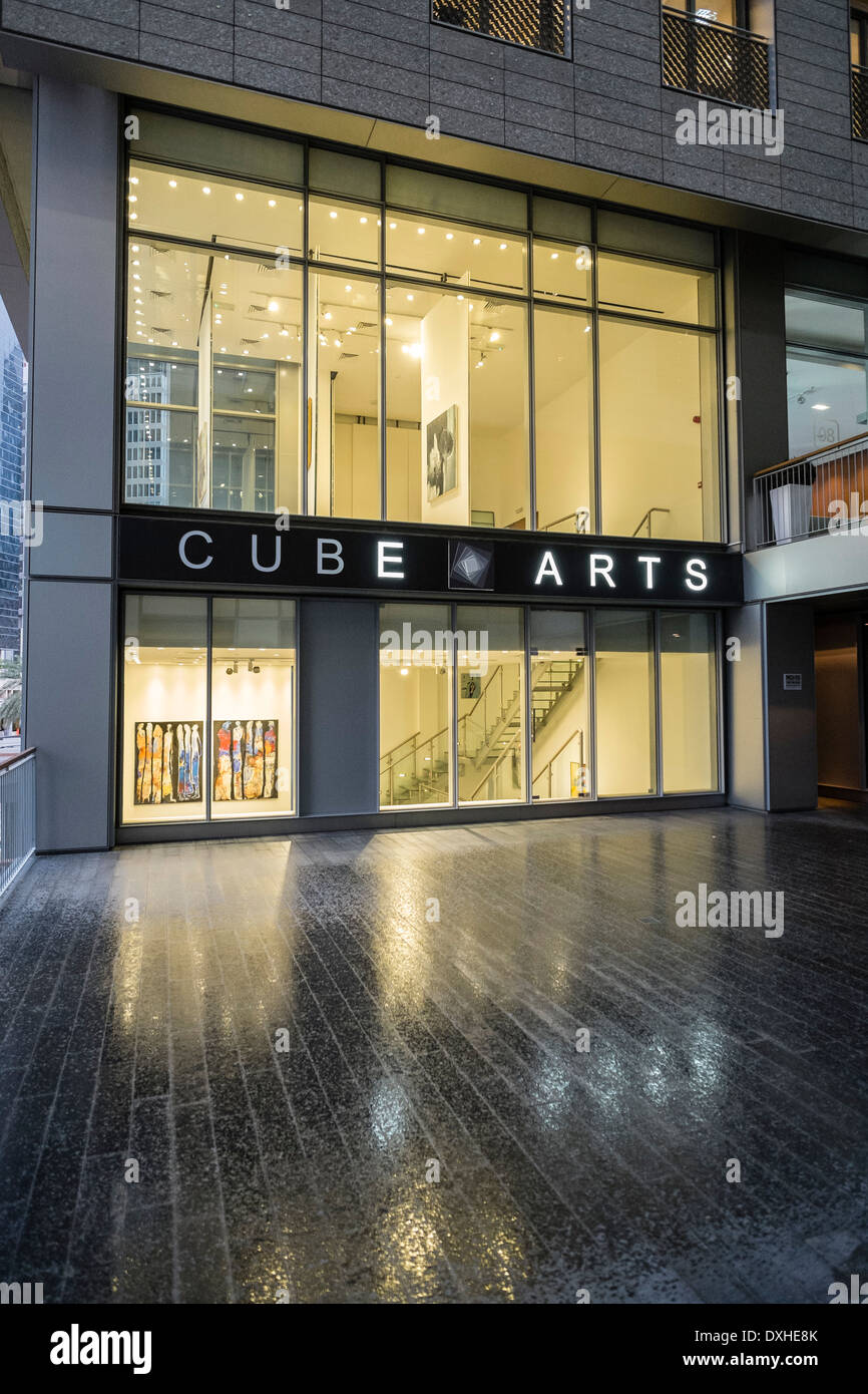 Cube Arts Gallery at The Gate Village district in the DIFC Dubai ...