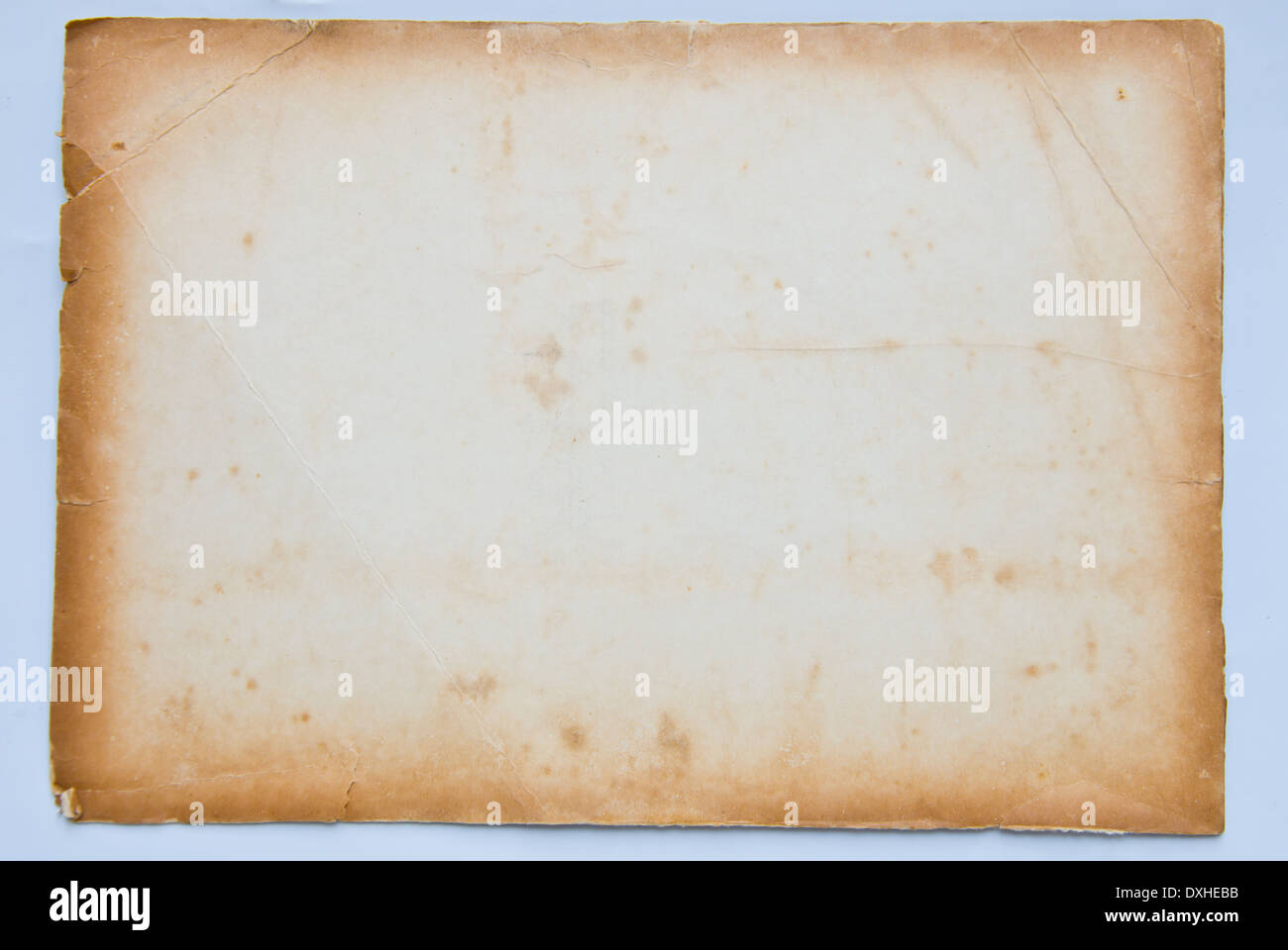 old paper on white background Stock Photo - Alamy